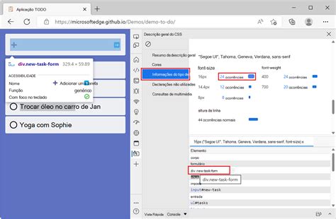 Otimizar Estilos Css Com A Ferramenta De Descrição Geral Do Css Microsoft Edge Developer