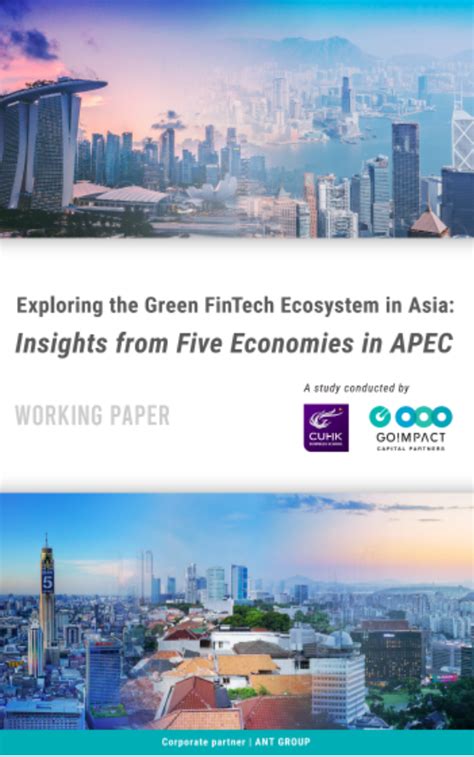 Exploring The Green Fintech Ecosystem In Asia Cuhk Goimpact 2022 Report