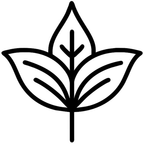 Premium Vector Leaf Icon Outline