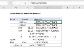 Excel FORMULATEXT Function Exceljet