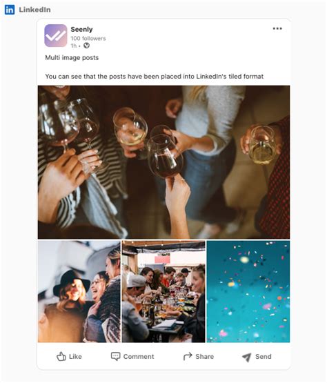 schedule multi image posts on linkedin