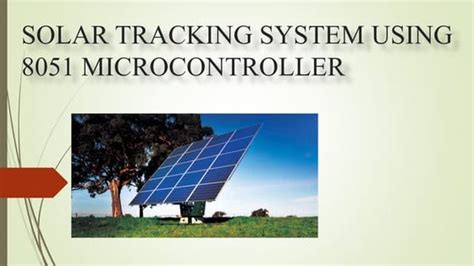 Automatic Solar Tracking System Pptx
