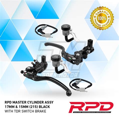 Mater Brake Rpd 主缸總成 17mm 15mm 帶 Tdr 開關剎車 蝦皮購物