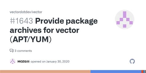 Provide Package Archives For Vector Aptyum · Issue 1643 · Vectordotdevvector · Github