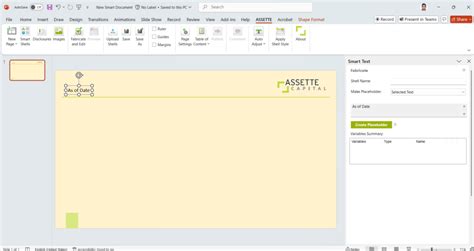 Creating An As Of Date Smart Shell Assette Support