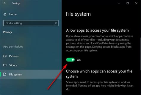 How To Disable File System Access For Apps In Windows 10 Beebom
