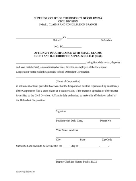 Affidavit Form Fill Out And Sign Online Dochub