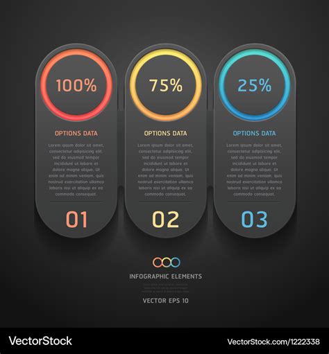 infographics elements numbers template royalty free vector