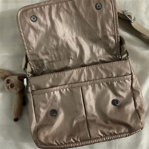 Kipling Rose Gold Bag Crossbody 2 Compartments The Depop
