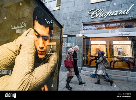 Glass Display Cabinet For Luxury Boutique Chopard On Famous Shopping