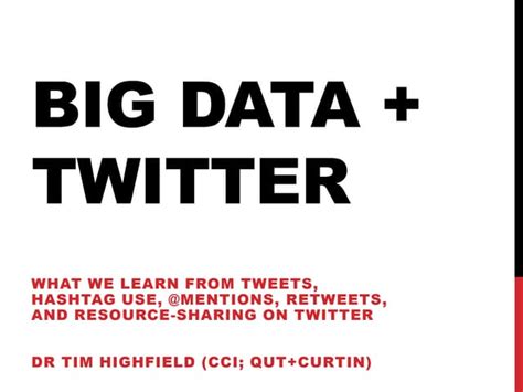 Big Data Twitter Pdf Internet Computing