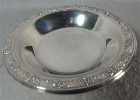 Reed And Barton Dish Small Bowl Classic Rose Design Silverplate 6 12