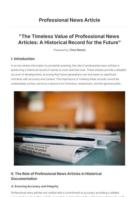 Free Article Templates To Edit Online And Print