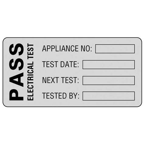 Martindale Poly1 High Quality Pass Pat Test Labels Roll Of 500