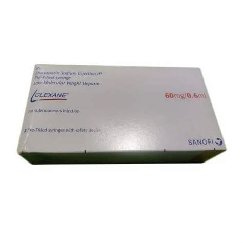 Sanofi Clexane Injection Packaging Size 2 Pre Filled Syringe At ₹ 440piece In New Delhi