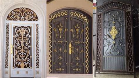 اجمل انواع ابواب الحديد خارجي ديكورات ابواب حديد Youtube