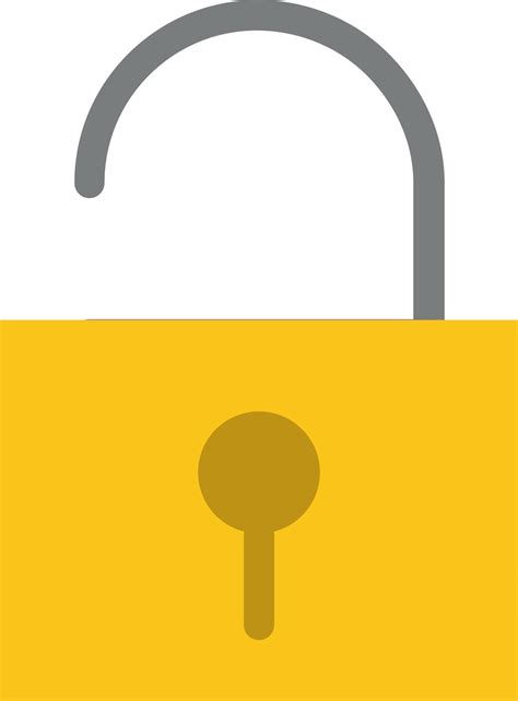 Lock Unlocked User Interface Flat Color Icon Vector Icon Banner