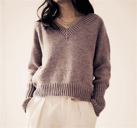 Ravelry Basic V Pattern By Minimi Knit Design