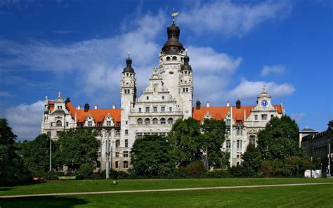 Neues Rathaus Leipzig Deutschland 2560x1600 Hd Hintergrundbilder Hd Bild