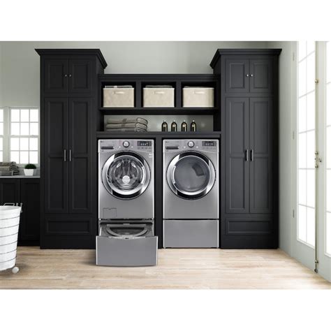 Lg 7 4 Cu Ft Reversible Side Swing Door Stackable Steam Cycle Gas Dryer Graphite Steel Energy