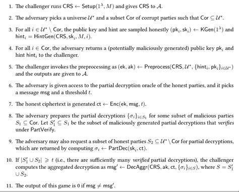 Figure 1 From Threshold Encryption With Silent Setup Semantic Scholar