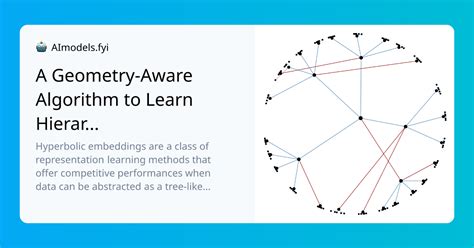 a geometry aware algorithm to learn hierarchical embeddings in