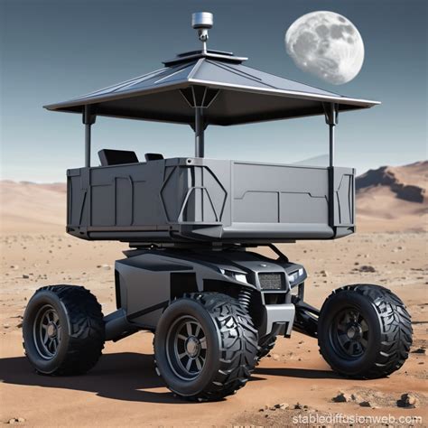 Lunar Rover Exploration Simulation Stable Diffusion Online