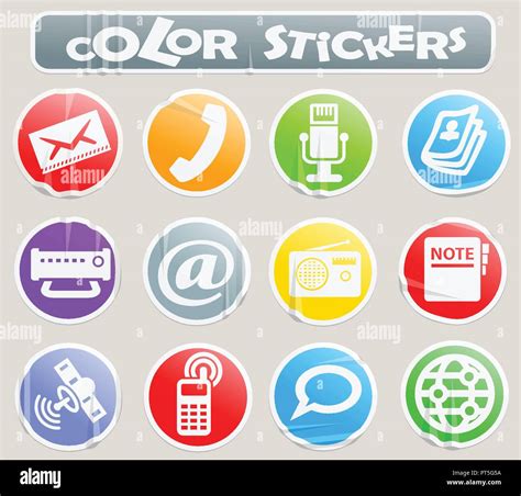 Communication Vector Icons For User Interface Design Stock Vector Image And Art Alamy