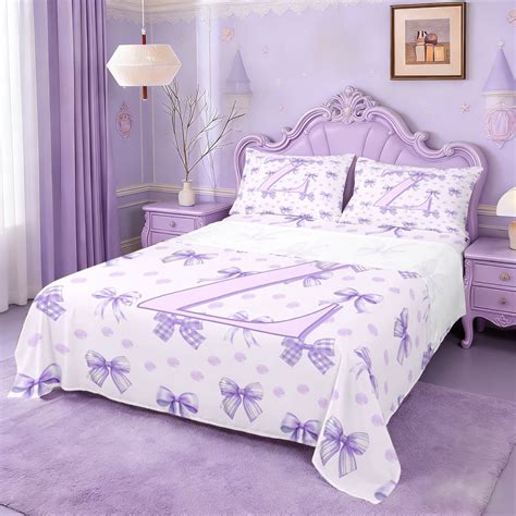 Erosebridal Letter Z Personalized Initial Bed Sheets For Girlsdreamy