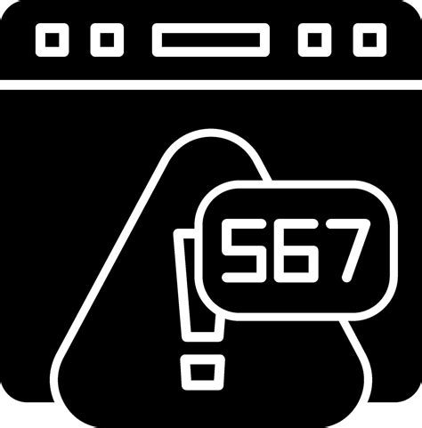 Error 567 Invalid Graphql Query Glyph 67207278 Vector Art At Vecteezy