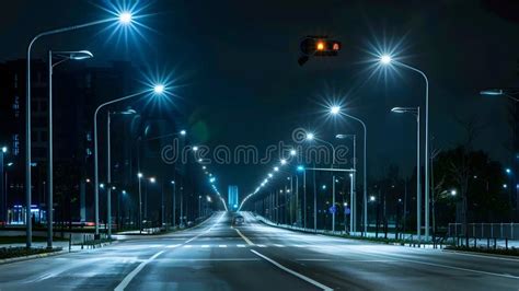 Automated Public Lighting Control Stock Illustration Illustration Of