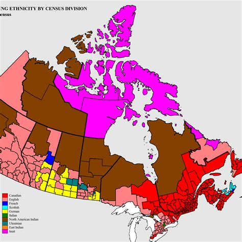 canadian ethnicities by census division