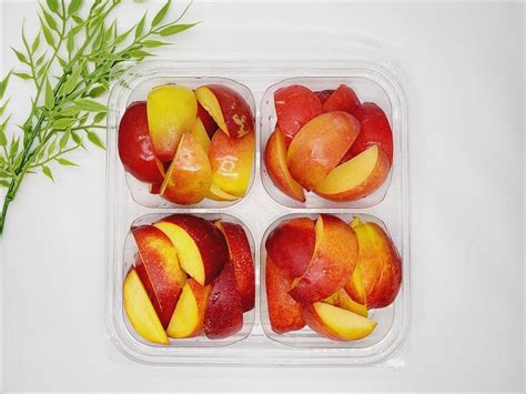 천도복숭아 자두 셋트 400g 컷팅 배민 장보기∙쇼핑