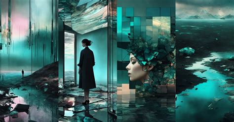 Lexica Digital Surrealism Shattered Dreamscape Fragments Of