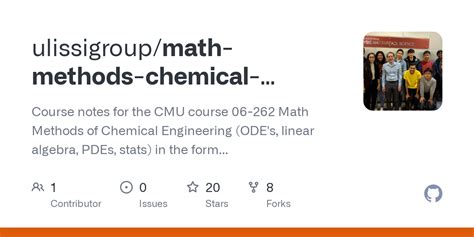 Github Ulissigroupmath Methods Chemical Engineering Course Notes