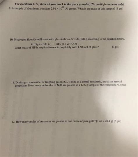 Solved Select The Single Correct Answer 1 8 1 Pt Each Chegg Com