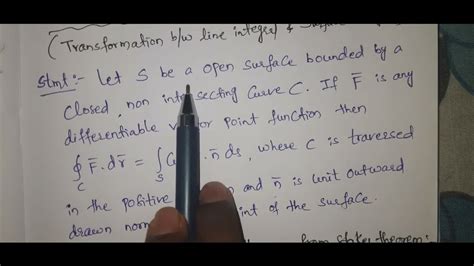 Stokes Theorem Introduction Rajeshlekkalu Youtube