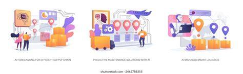 Ai Supply Chain Management Abstract Concept Stock Vector Royalty Free 2411035409 Shutterstock