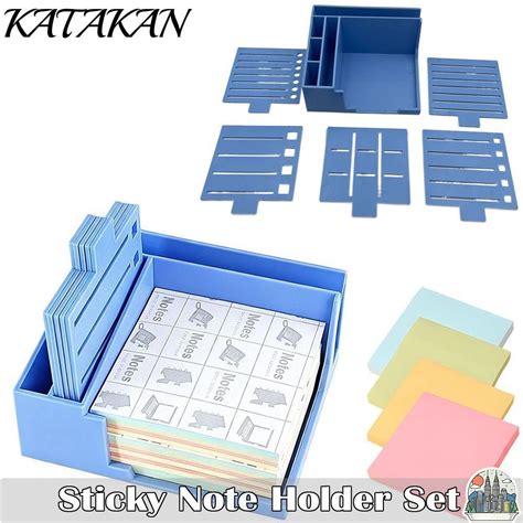 Katakan Sticky Pads Base Line Drawing Template Sticky Note Storage