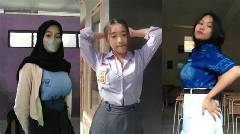 Cewek SMA Seragam Ketat Joget Tiktok Viral YouTube