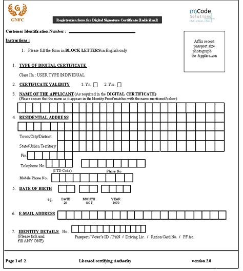 Digital Signature Certificate Online Application Form At Zane Bussell Blog