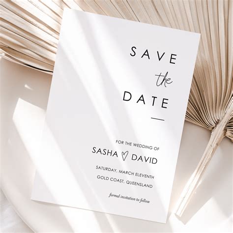 Affection Save The Date Cards