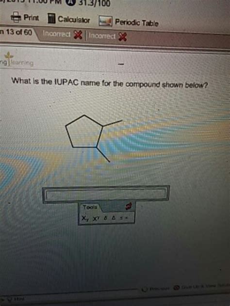 Solved Print Il Calculator Periodic Table N 13 Of 60