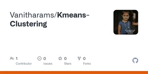 GitHub Vanitharams Kmeans Clustering