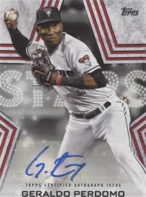 2023 Topps Series 1 Baseball Stars Autographs Geraldo Perdomo Bsa Gp
