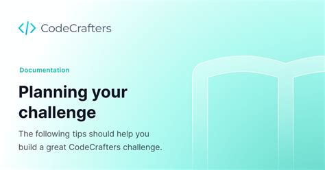 planning your challenge codecrafters