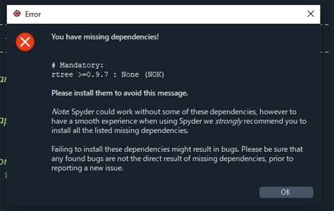 Check Dependencies For Spyder 505 · Issue 16036 · Spyder Idespyder · Github