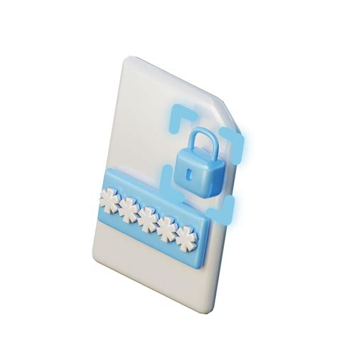 Premium Photo 3d Password Protected Lock Illustration