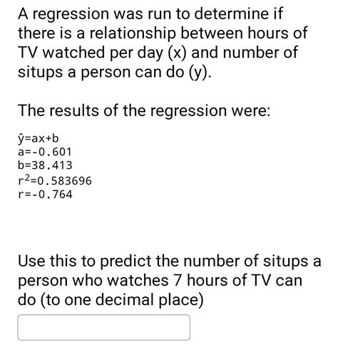 Solved A Regression Was Run To Determine If There Is A Chegg Com