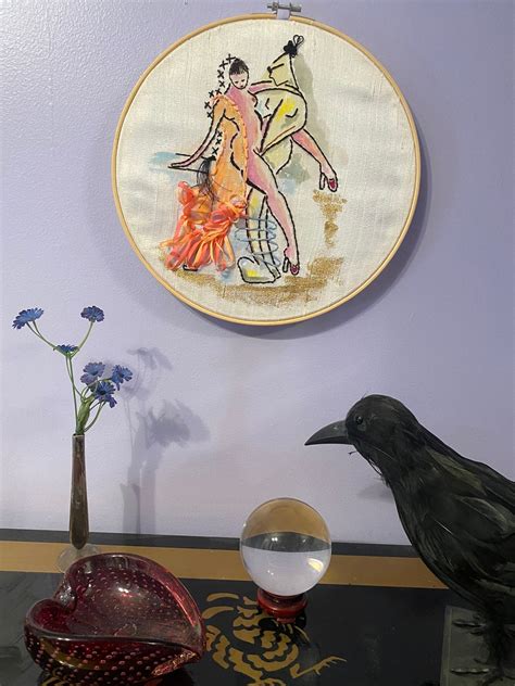 Kama Sutra Line Art Silk Painting Original Fine Art Etsy